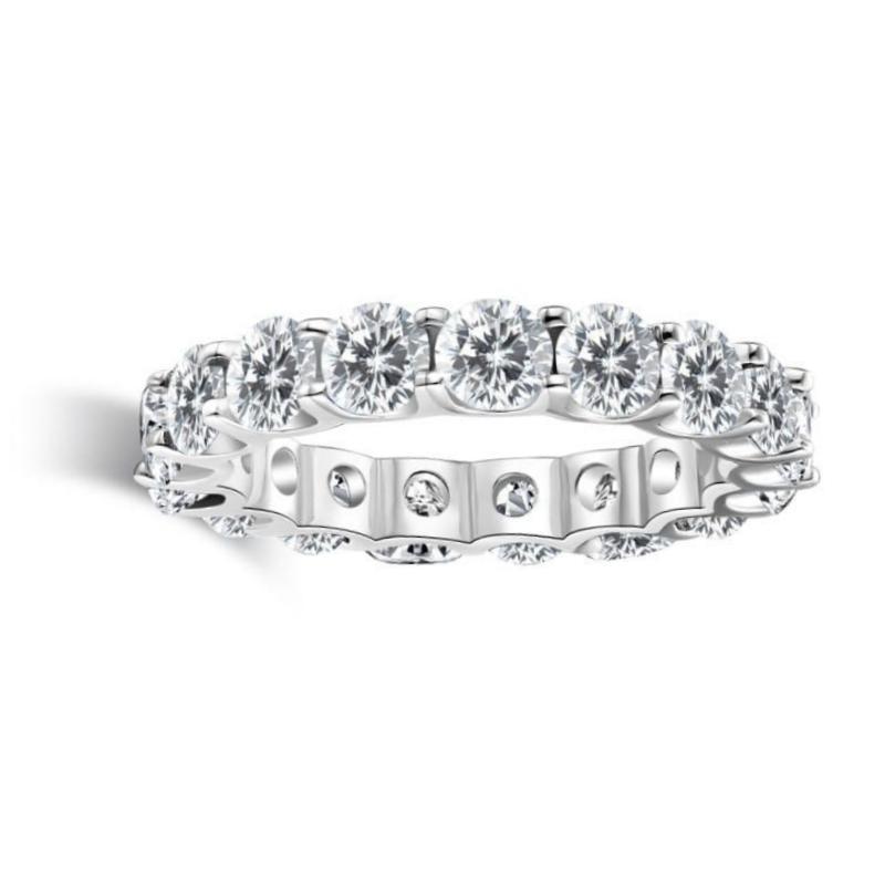 iiAthena Round Cut Moissanite Eternity Ring