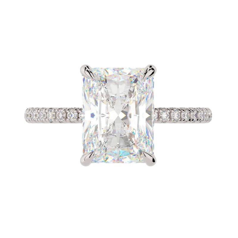 3 3ct Radiant Cut Moissanite Engagement Ring Iiathena